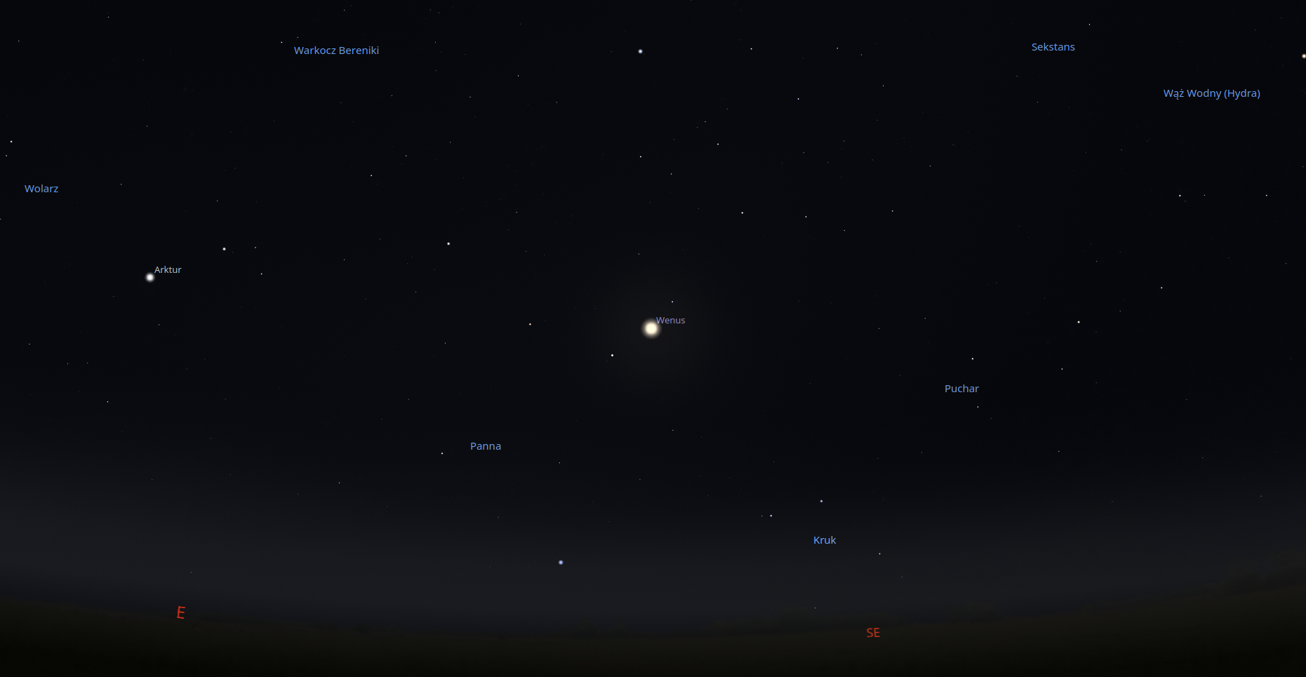 Niebo w listopadzie 2023 roku